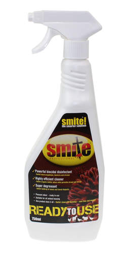 Smite Ready To Use Disinfectant 750ml - See Red Mite Spray or Poultry ...